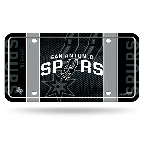 San Antonio Spurs Metal Auto License Plate / Tag by Rico Industries ...